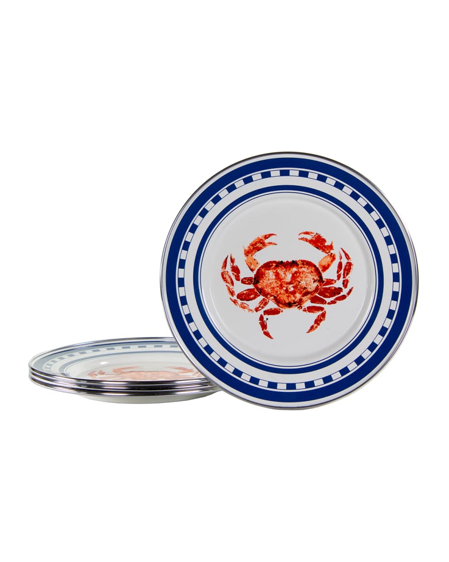 Golden Rabbit Crab House Sandwich Plates, Set of 4 | Neiman Marcus