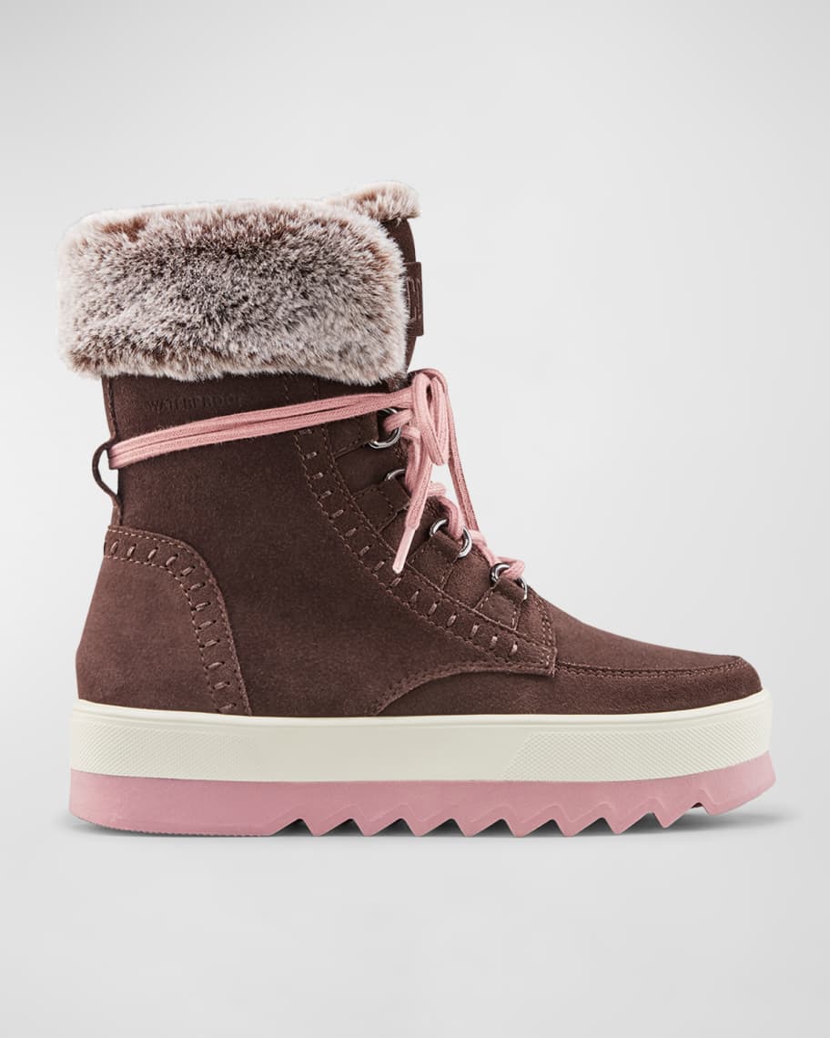 Cougar Vanetta Polar Plush Suede Winter Booties | Neiman Marcus