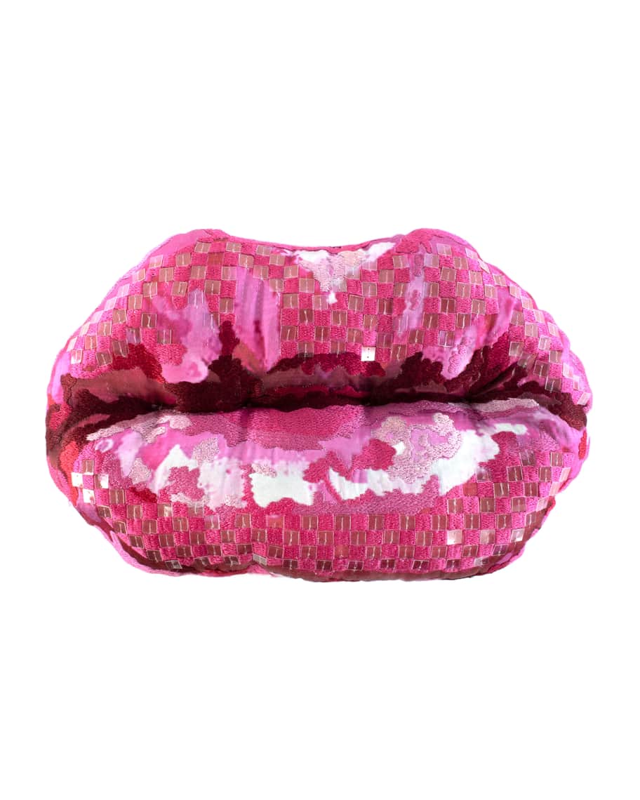 MacKenzie-Childs Pucker Up Pillow | Neiman Marcus
