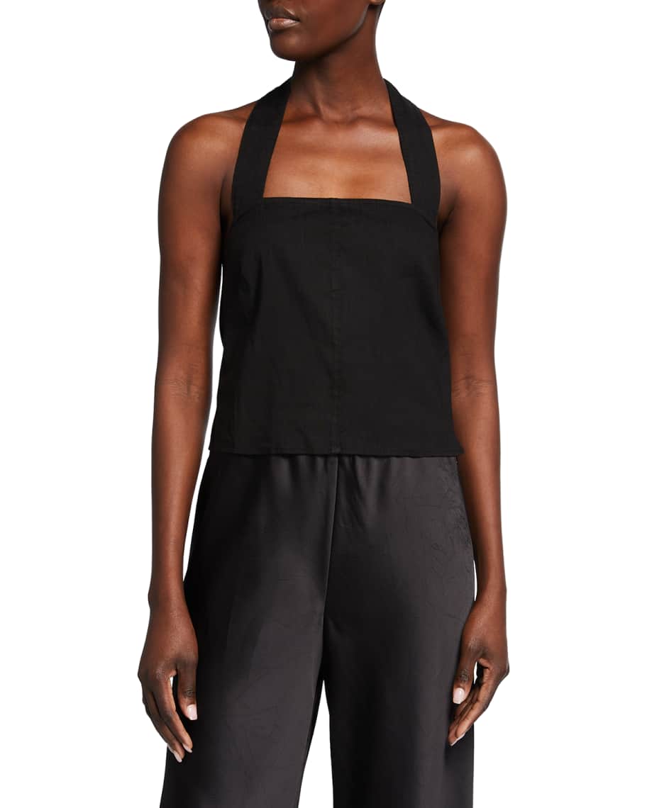 Vince Square-Neck Halter Top | Neiman Marcus