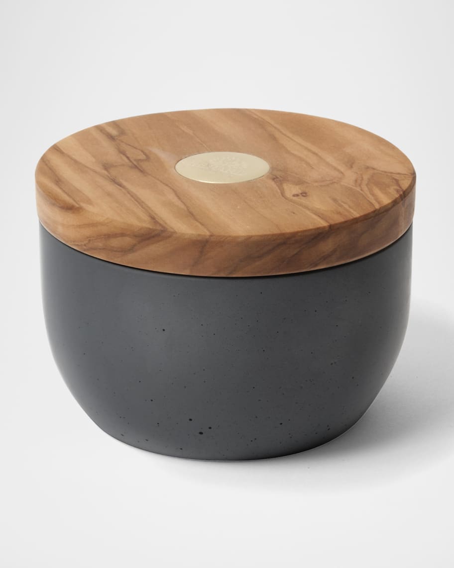 Berard Round Olive Wood Salt Keeper | Neiman Marcus