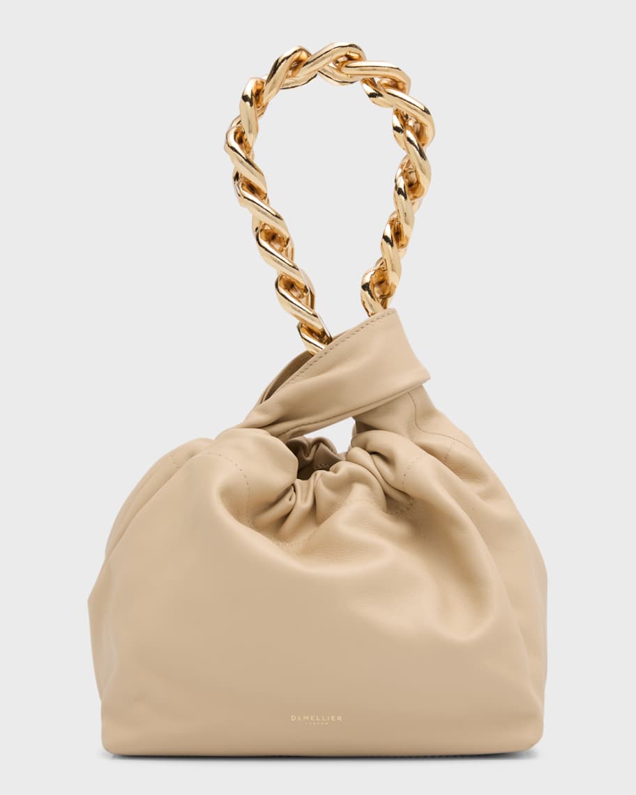 DeMellier Santa Monica Leather Top-Handle Bag w/ Chain | Neiman Marcus