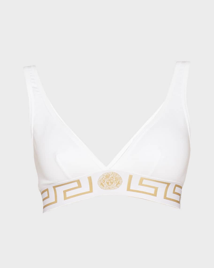 Versace Greca Border Bralette | Neiman Marcus