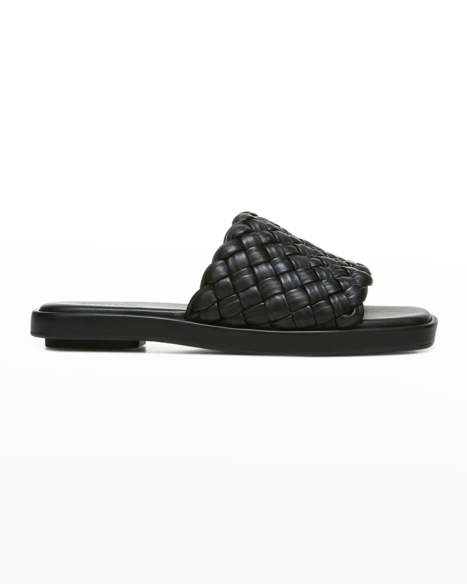 Vince Rumi Woven Slide Sandals | Neiman Marcus