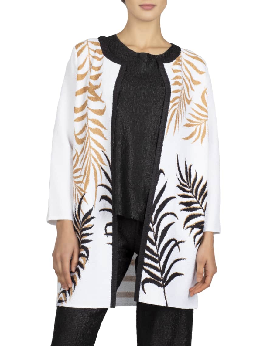 Berek Fluttering Gold Leaves Jacket | Neiman Marcus
