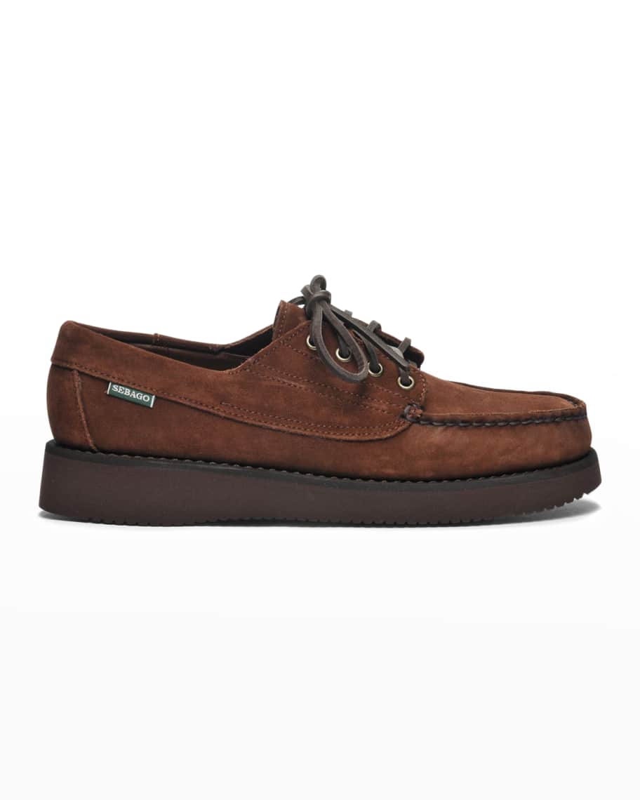 Sebago Footwear Men's Askook Suede Lace-Up Boat Shoes | Neiman Marcus