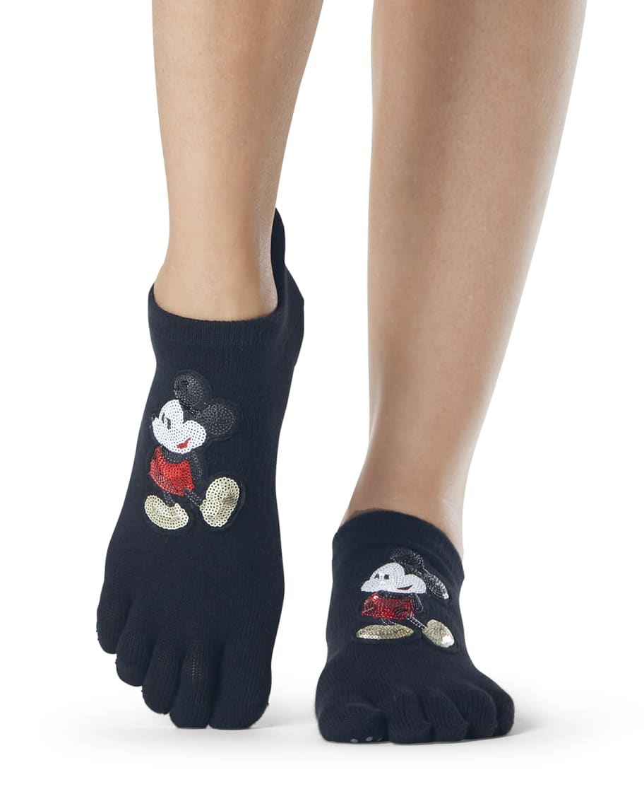 ToeSox x Disney Classic Mickey Mouse Low Rise Full-Toe Grip Socks ...
