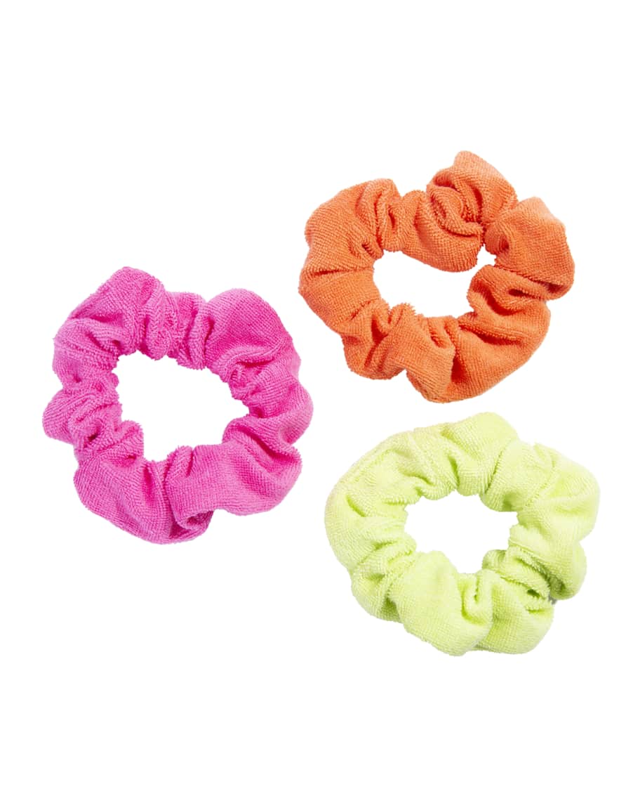 L. Erickson Terry Cloth Scrunchies, Set of 3 | Neiman Marcus