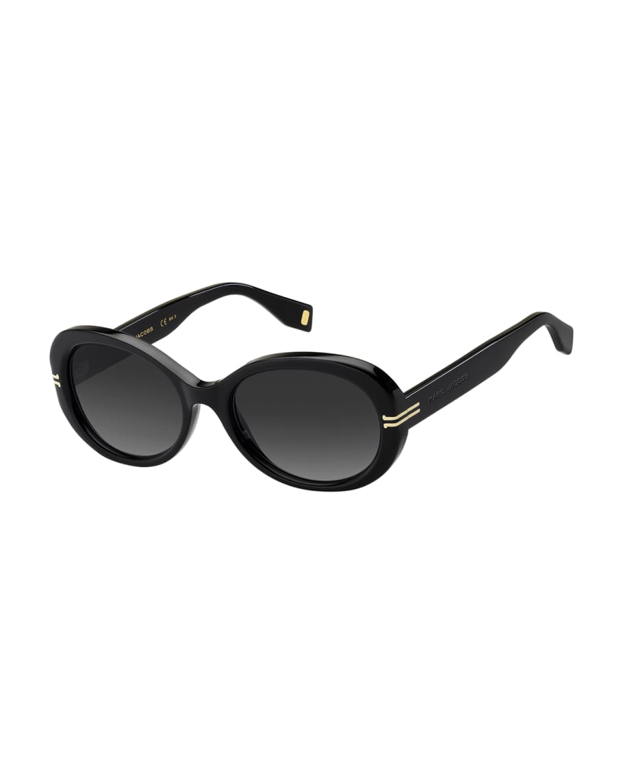 Marc Jacobs Oval Acetate Sunglasses | Neiman Marcus