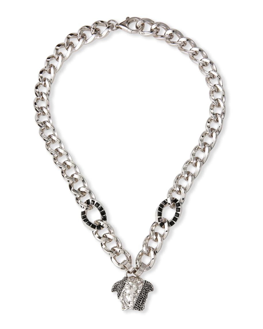 Versace Men's Palazzo Dia Crystal Chain Necklace | Neiman Marcus