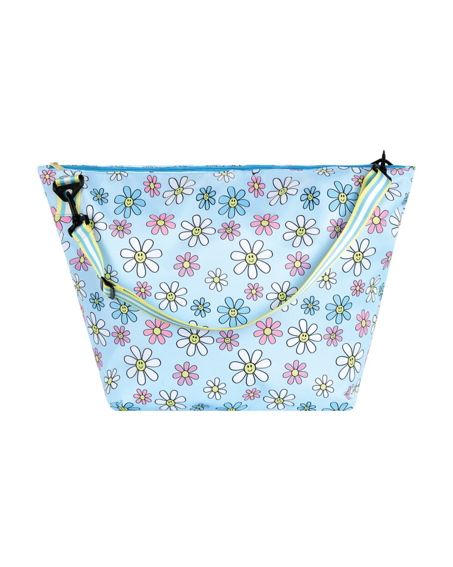 Iscream Girl's Daisies Printed Nylon Weekender Bag | Neiman Marcus