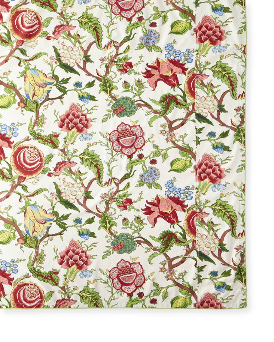 Handprint Sequoia Cream Tablecloth, 60"Sq. | Neiman Marcus