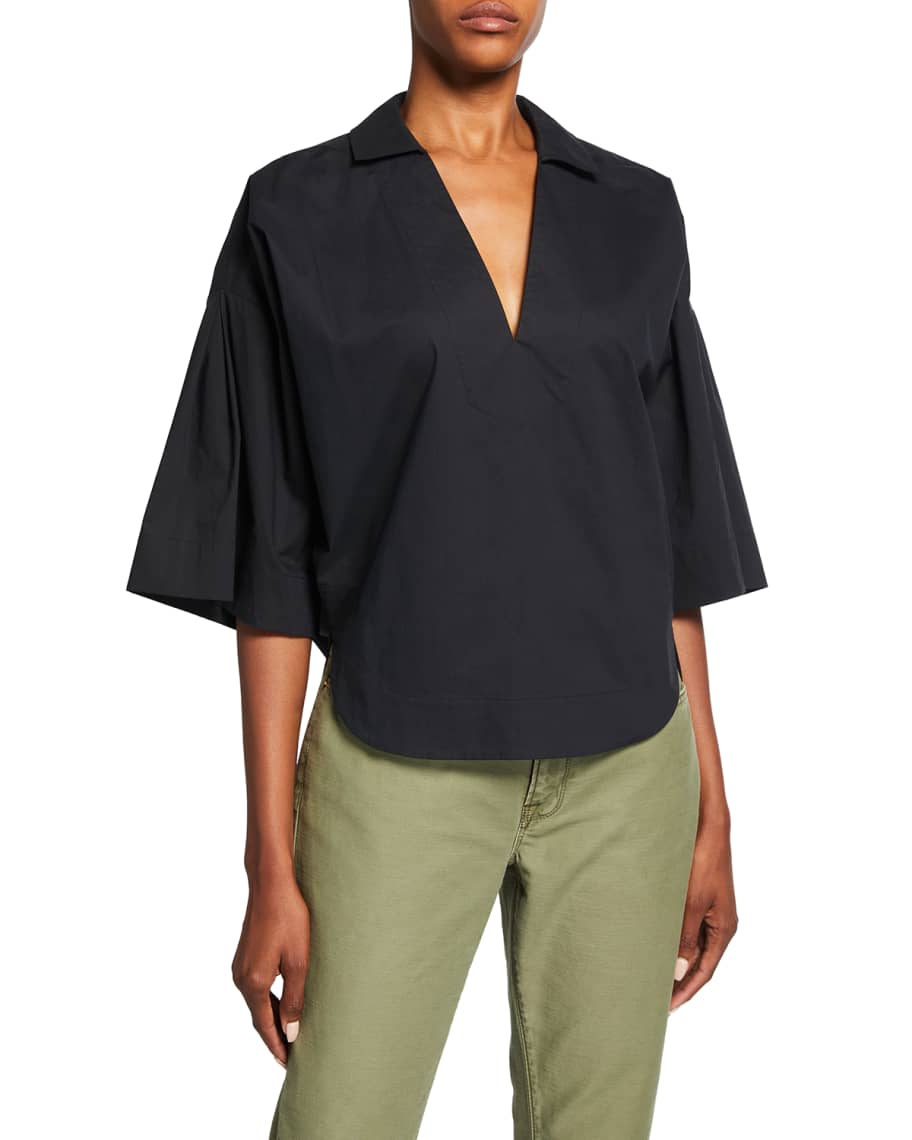 FRAME Channing Popover Shirt | Neiman Marcus