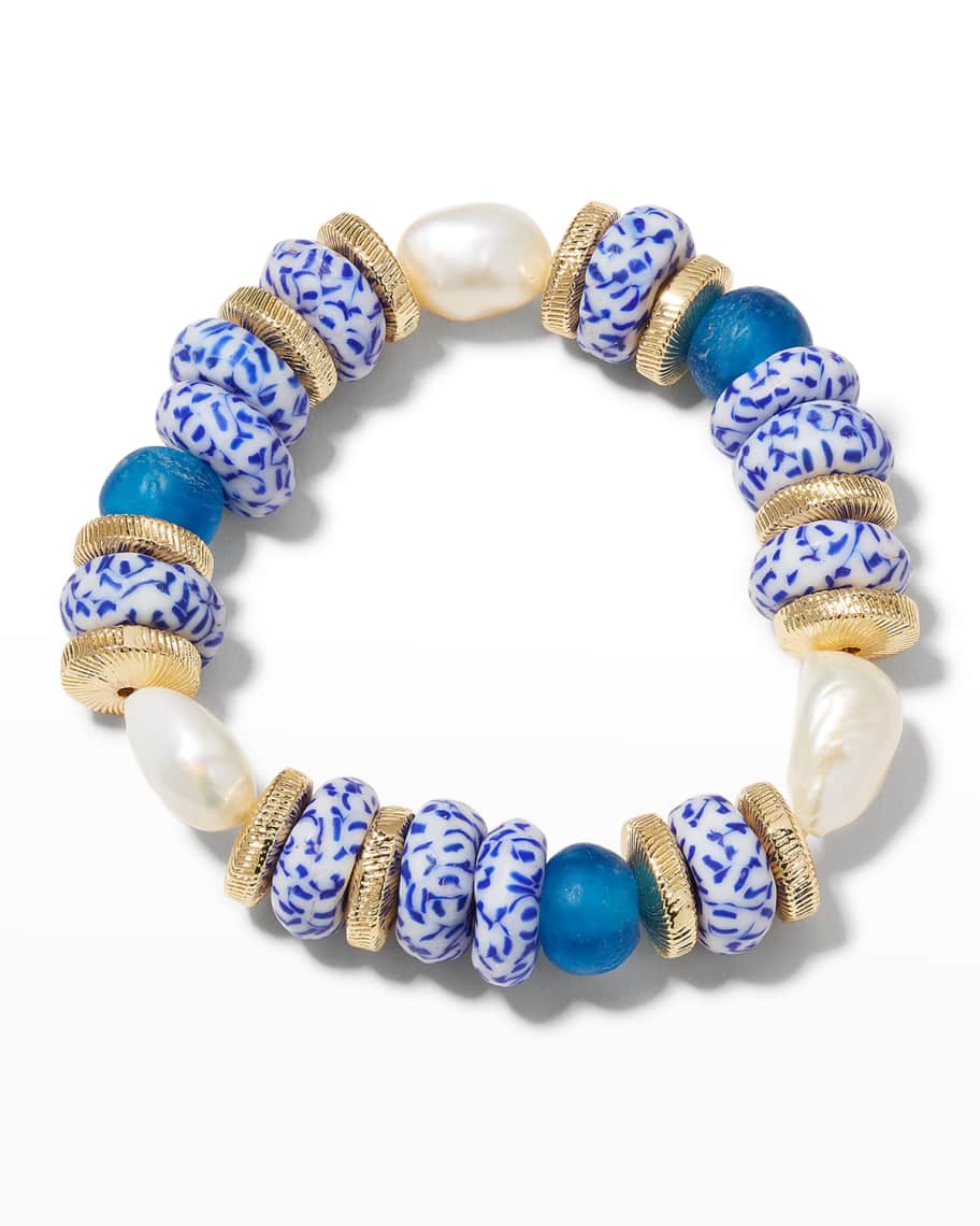 Akola Gwen Beaded Stretch Bracelet | Neiman Marcus