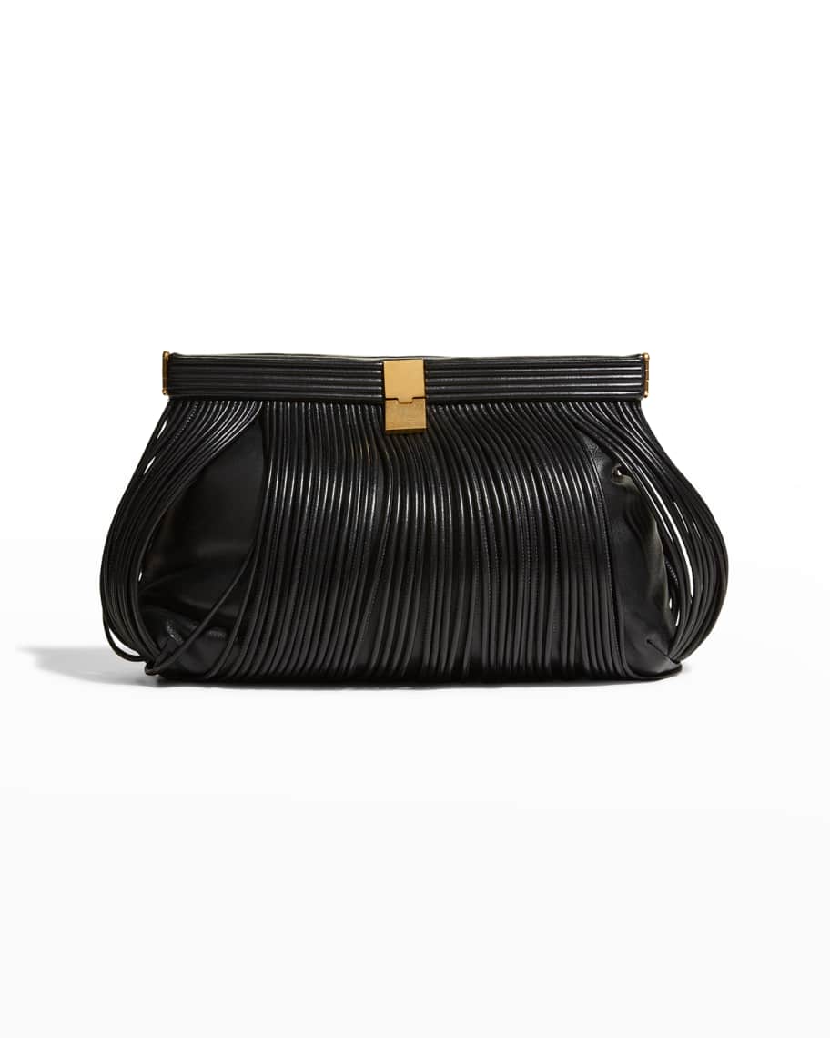 Proenza Schouler Rolo Fringe Napa Clutch Bag | Neiman Marcus