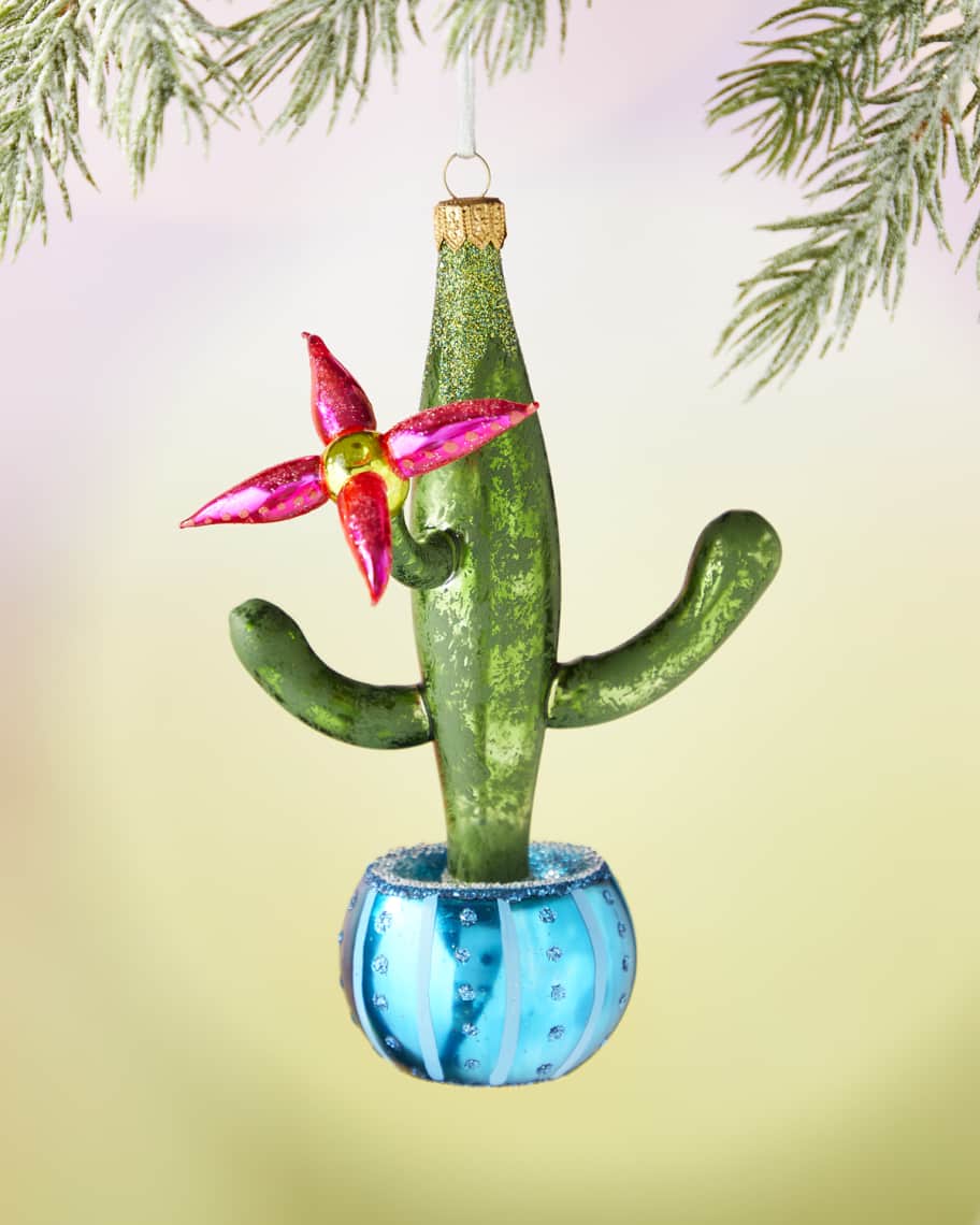 Neiman Marcus Cactus In Pot Christmas Ornament | Neiman Marcus