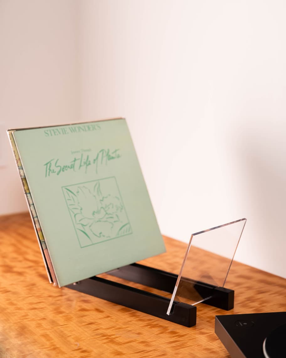 Bey-Berk Acrylic and Wood Vinyl Record Display Case | Neiman Marcus