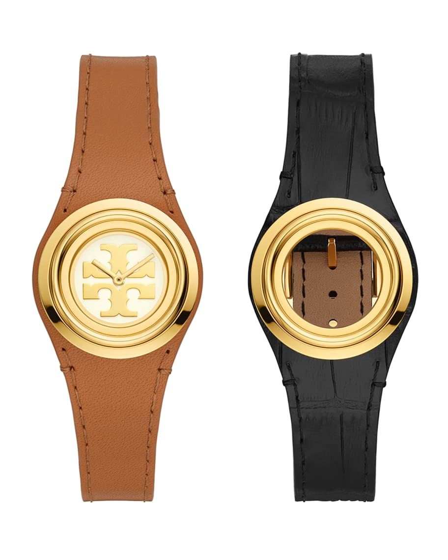 Tory Burch Miller Watch Set w/ Interchangeable Strap, Set of 2 | Neiman ...