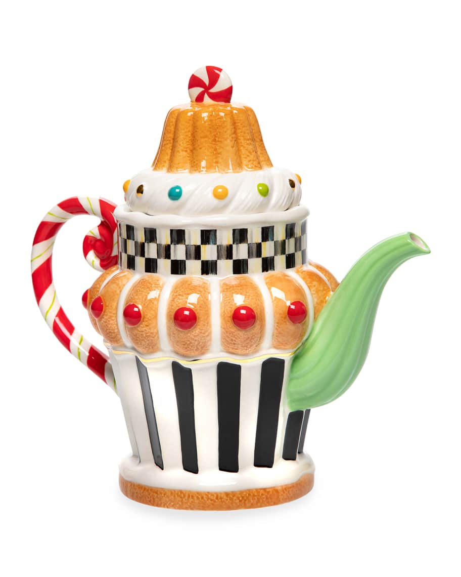 MacKenzie-Childs Candy Cottage Teapot | Neiman Marcus
