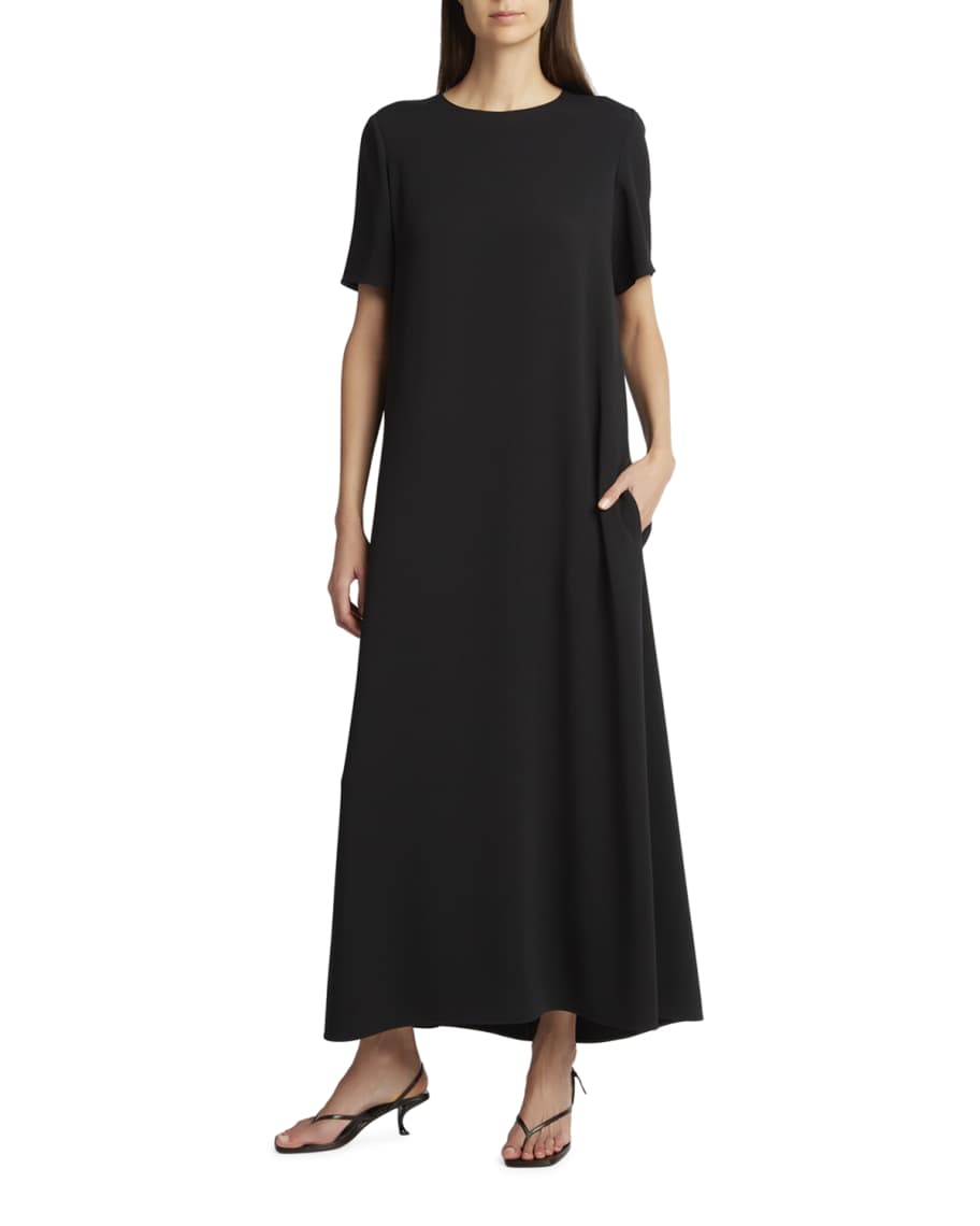 THE ROW Robi Maxi Dress w/ Pockets | Neiman Marcus