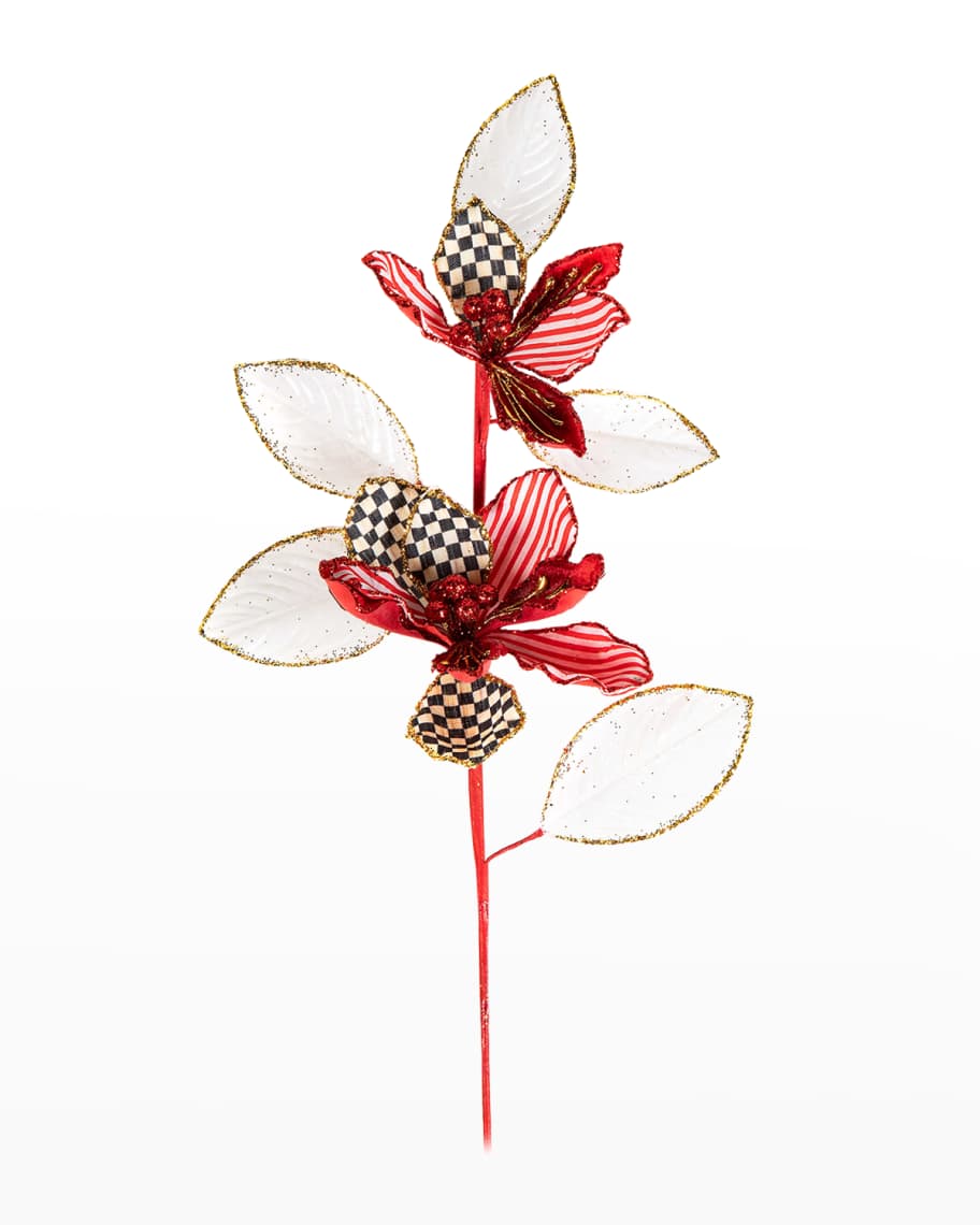 MacKenzie-Childs Checkmate Flower Spray | Neiman Marcus