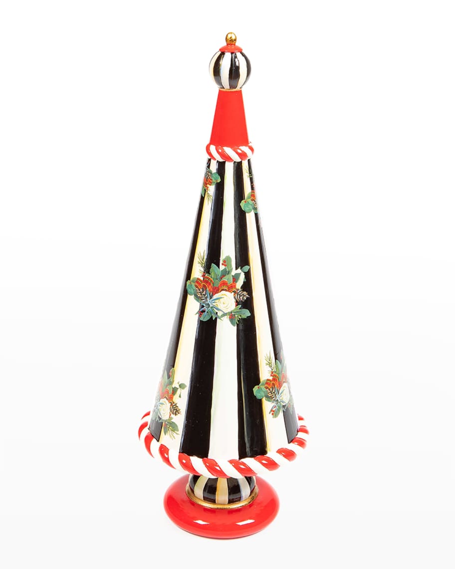 MacKenzie-Childs Scottish Bouquet Striped Tree | Neiman Marcus