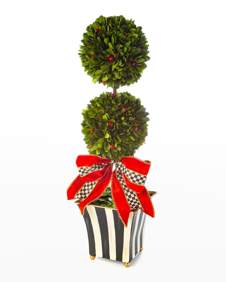 MacKenzie-Childs Classic Courtly Boxwood Topiary Large | Neiman Marcus
