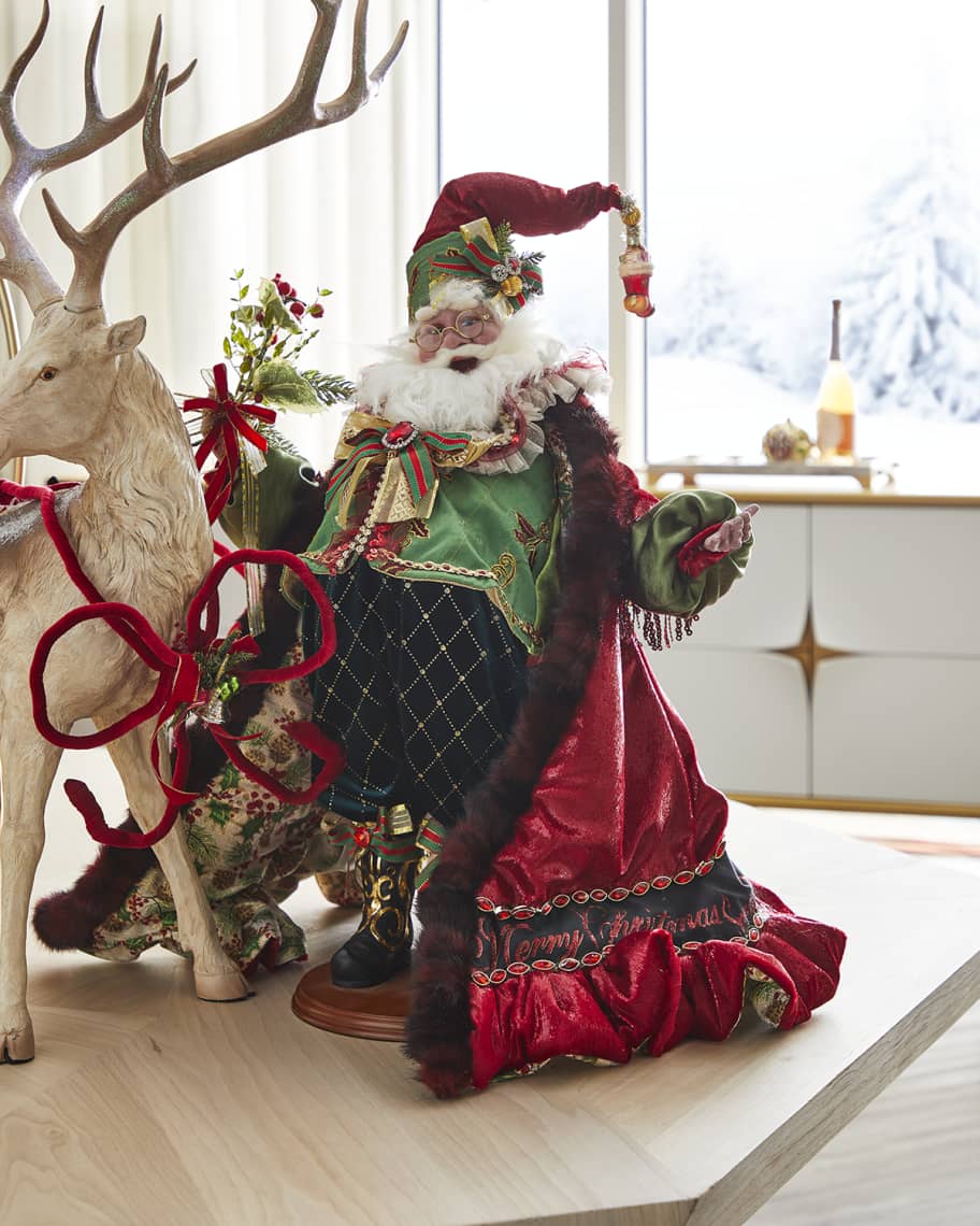 Image 2 of 4: Mr. & Mrs. Claus Carriage Set - 36"