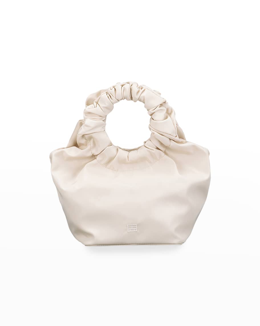 FRAME Le Scrunch Mini Ruched Top-Handle Bag | Neiman Marcus