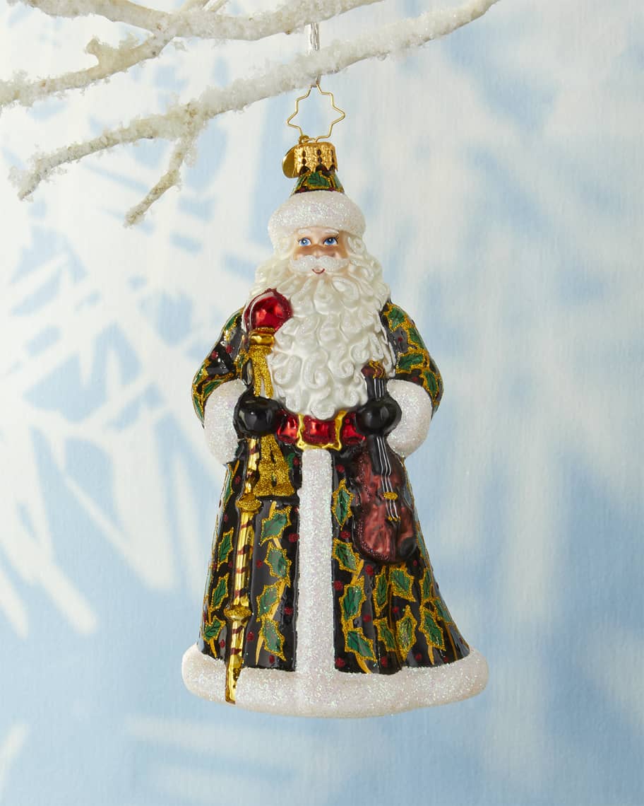 Christopher Radko By Golly, Santa Loves Holly Ornament | Neiman Marcus