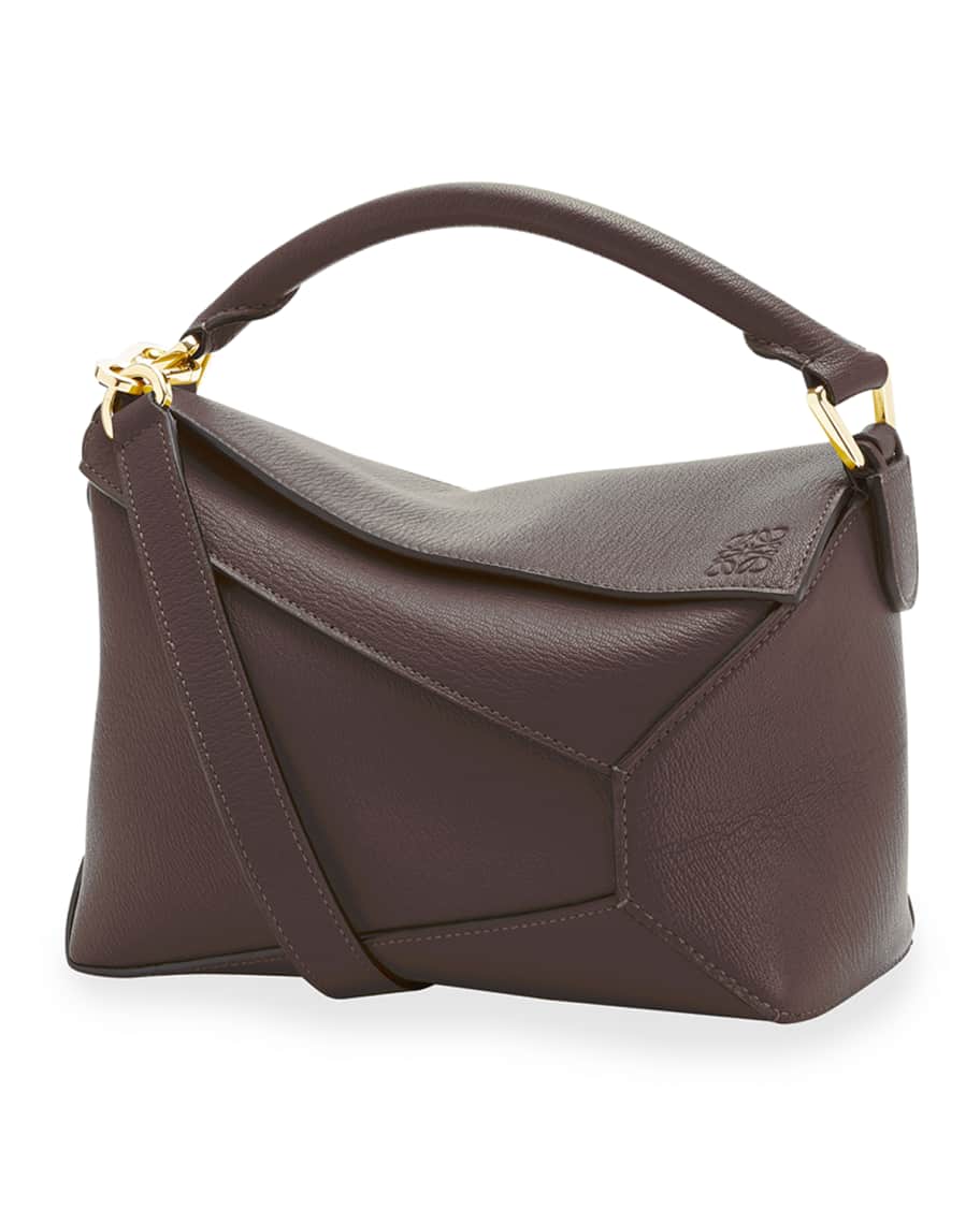 Loewe Puzzle Edge Small Grained Satchel Bag | Neiman Marcus