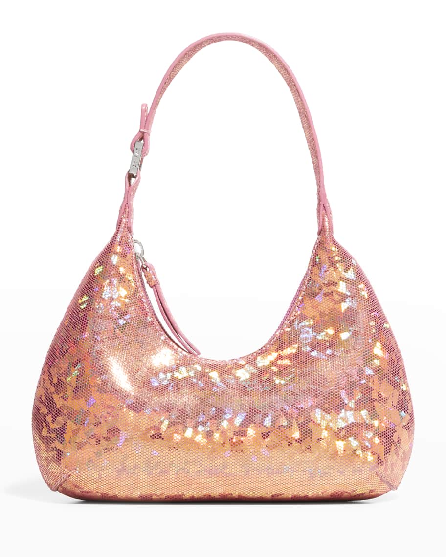 BY FAR Baby Amber Holographic Shoulder Bag | Neiman Marcus