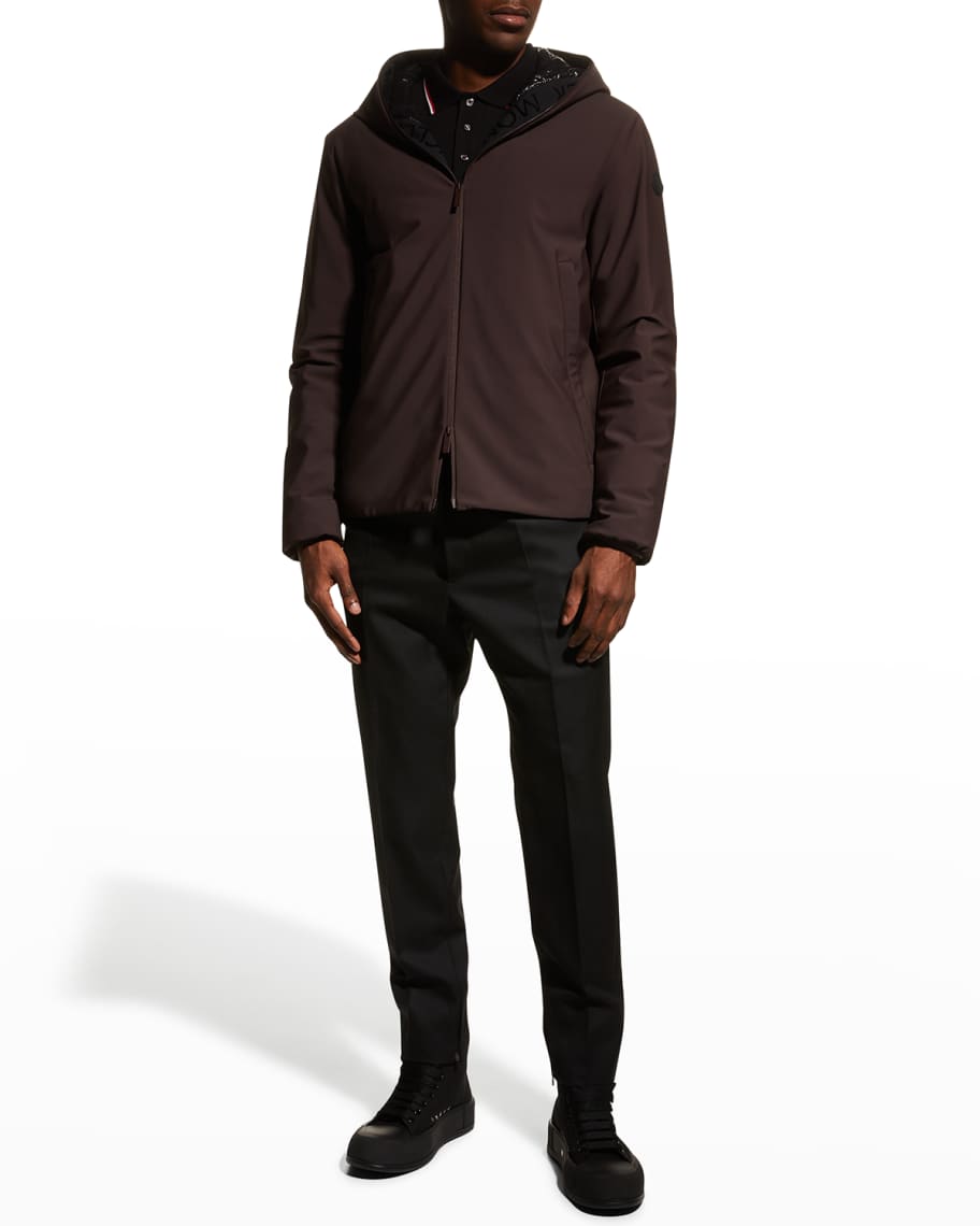 Moncler Men's Lioret Hooded Zip Jacket | Neiman Marcus