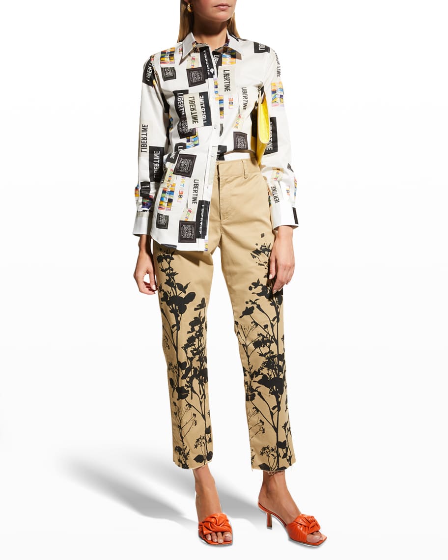 Libertine Fennel Garden Printed Chino Print | Neiman Marcus