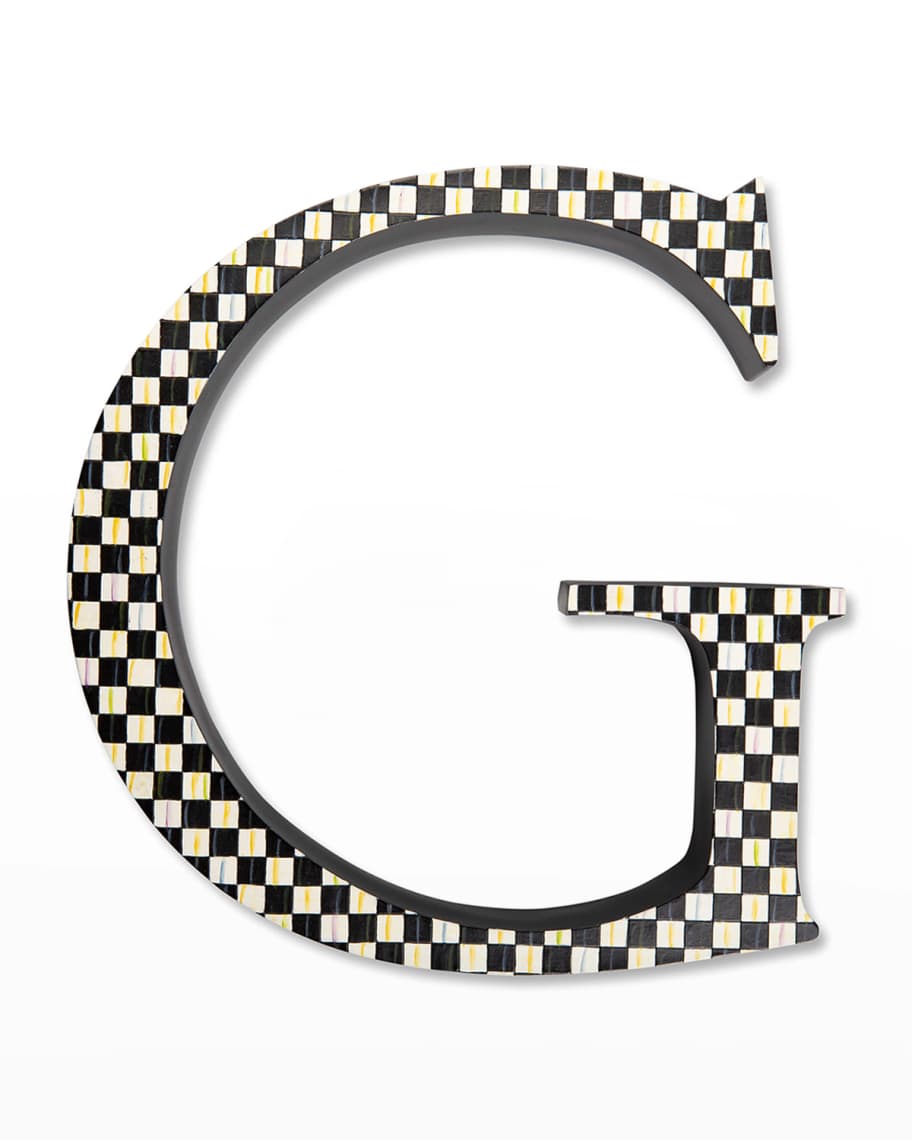 MacKenzie-Childs Courtly Check Letter - G | Neiman Marcus
