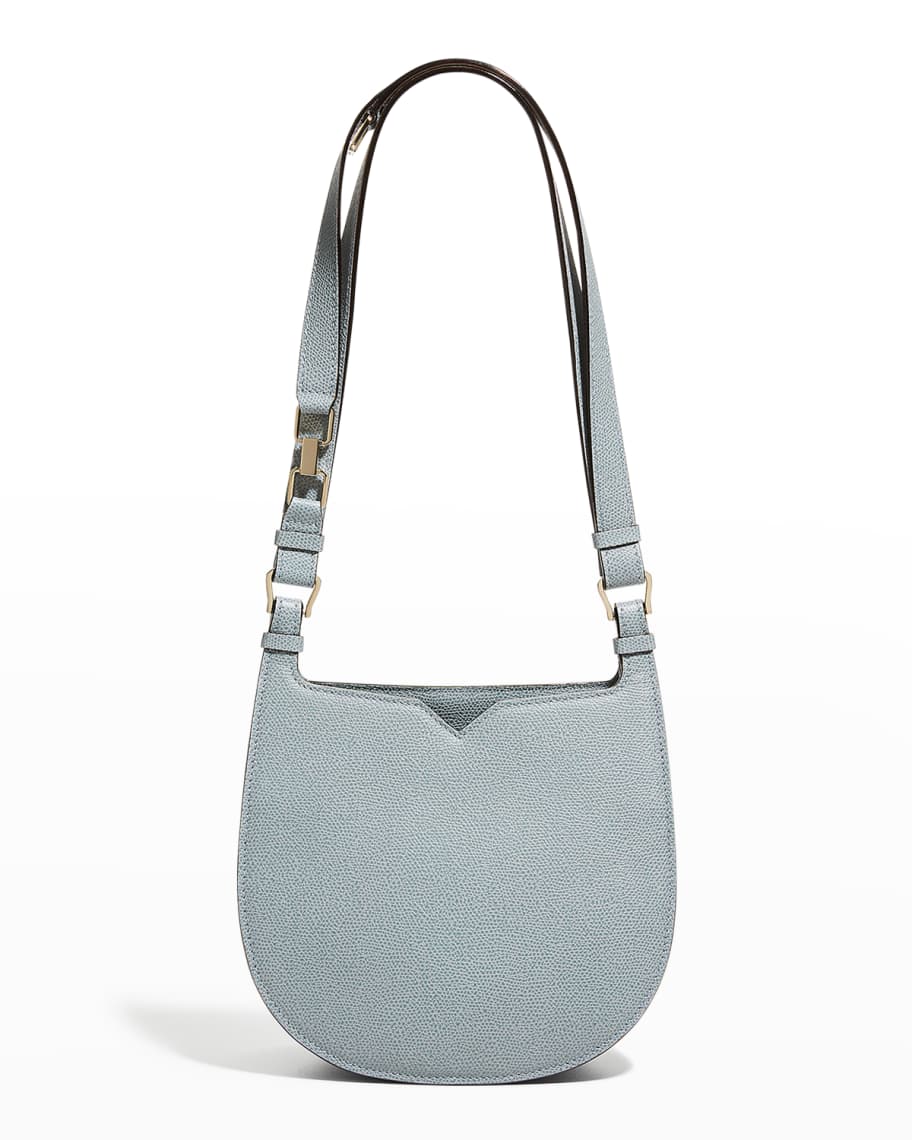 Valextra The Hobo Weekend Small Saddle Bag | Neiman Marcus