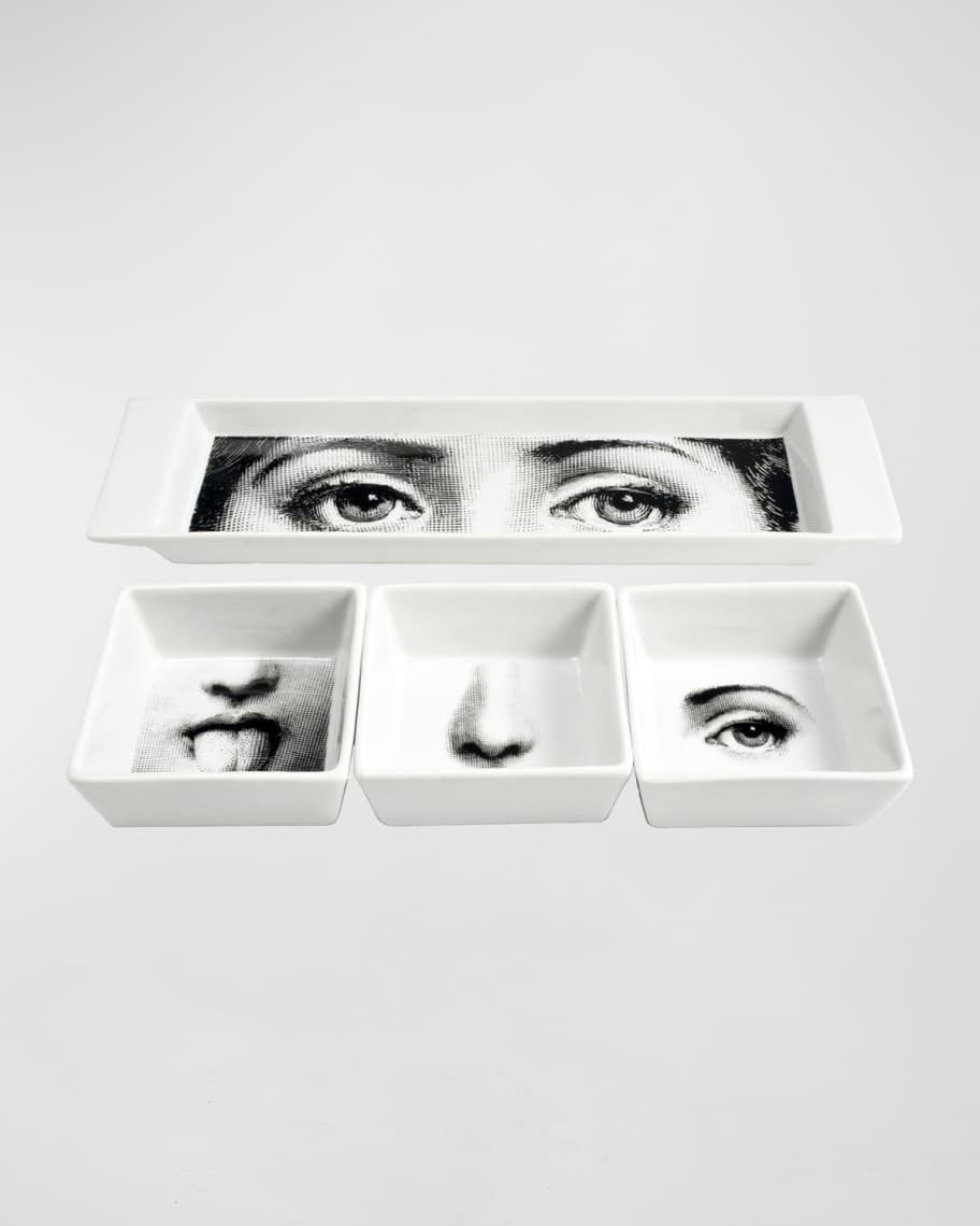 Fornasetti I Sensi Appetizer Tray Set | Neiman Marcus