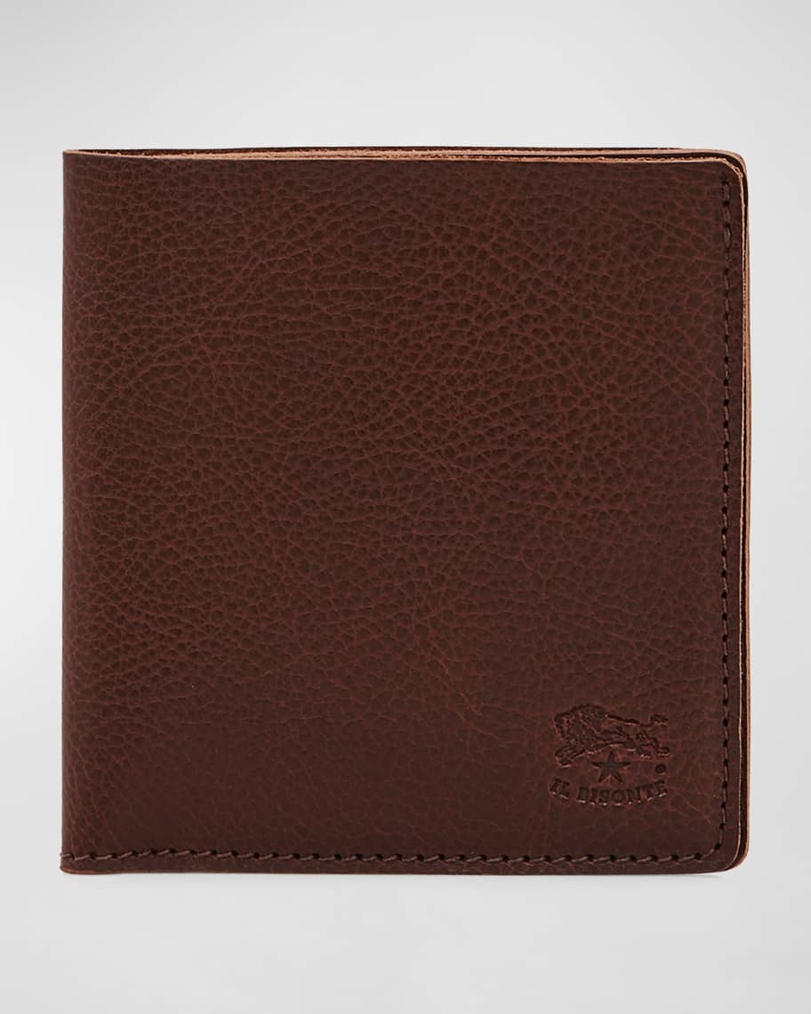 Il Bisonte Men's Slim Bi-Fold Leather Wallet | Neiman Marcus
