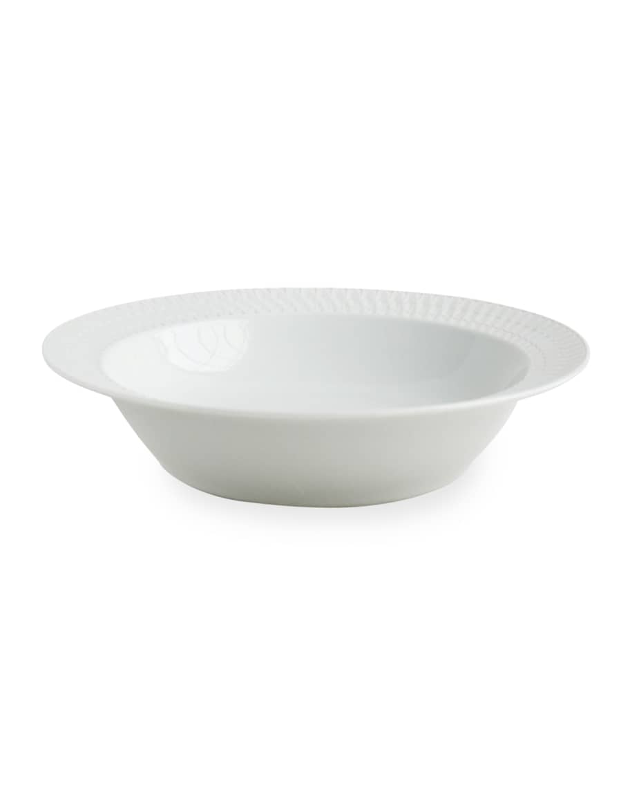 Bernardaud Twist White Deep Round Dish | Neiman Marcus