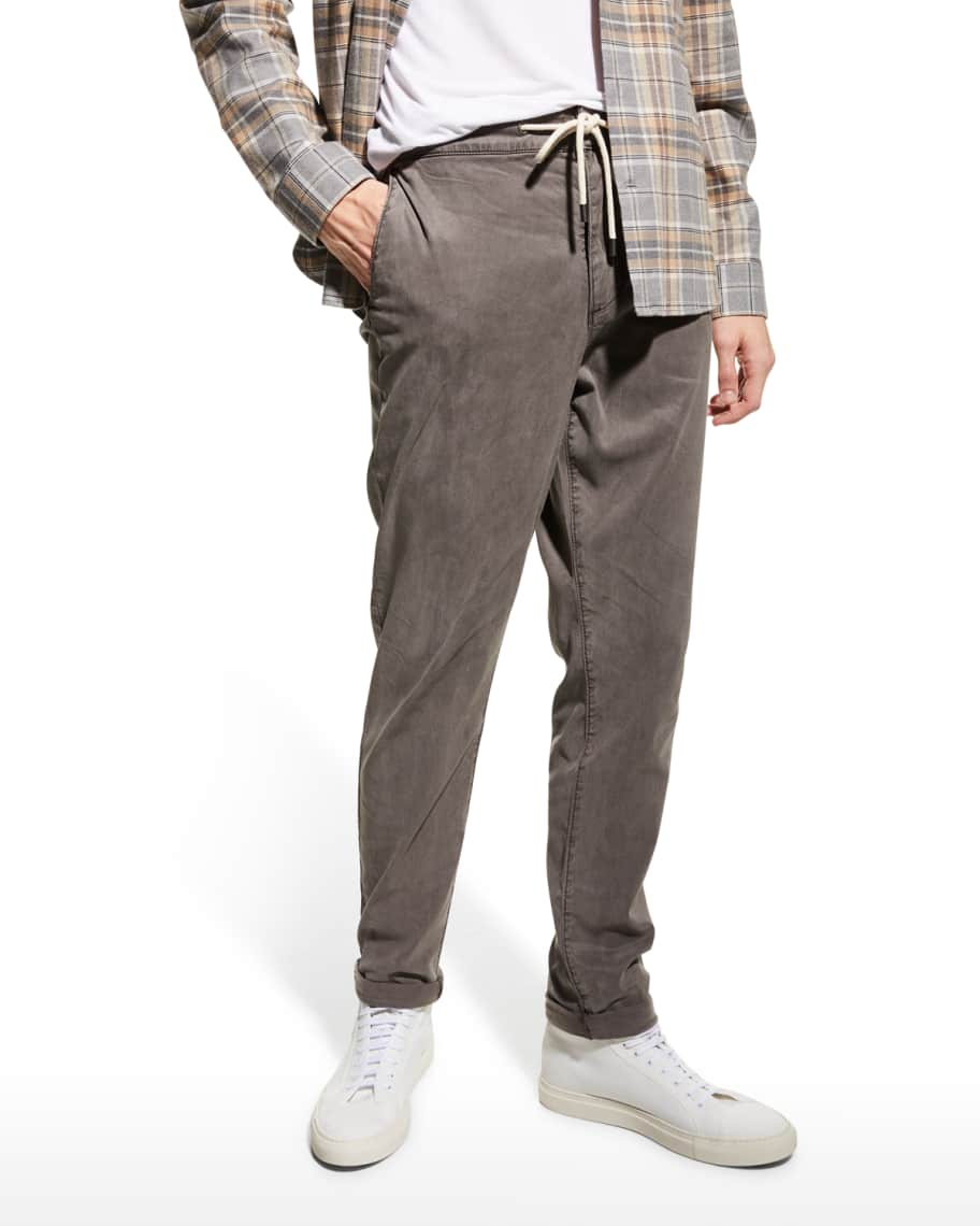 PAIGE Men's Fraser Stretch Twill Cuffed Pants | Neiman Marcus