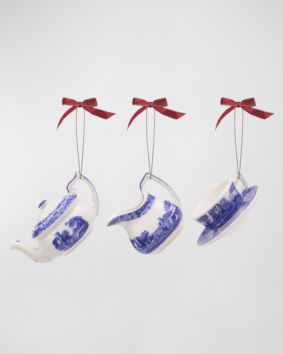 Spode Spode Blue Italian Tea Set Ornaments, Set of 3 | Neiman Marcus