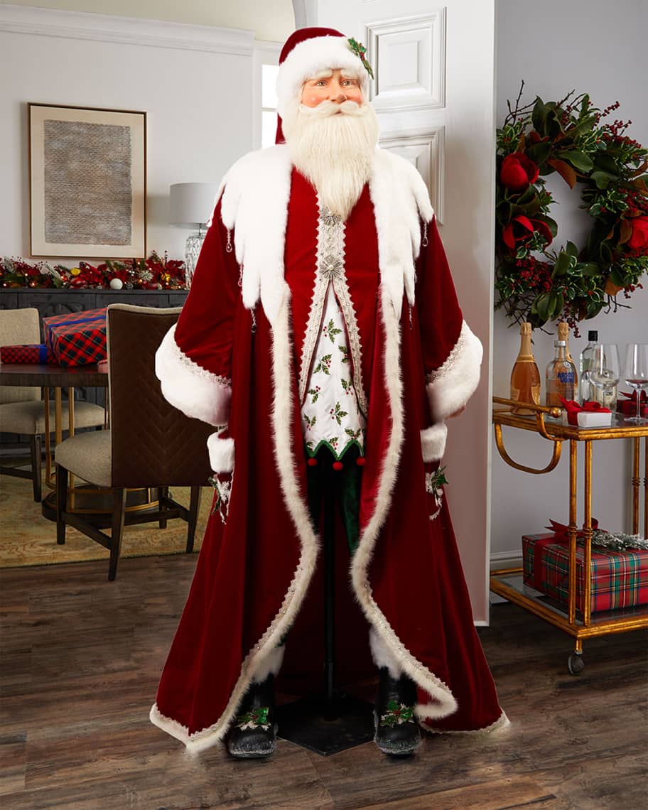 Katherine's Collection Snow Day Santa Life Size Doll | Neiman Marcus