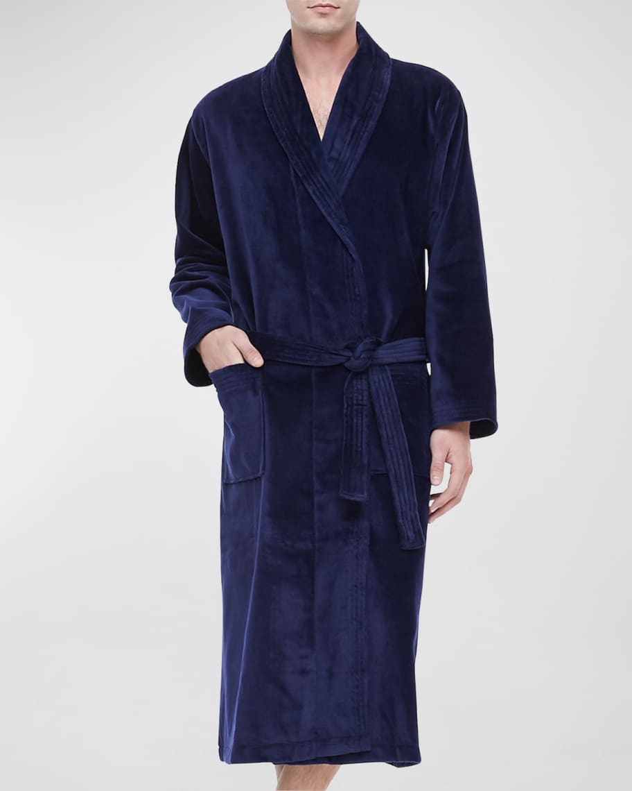 Derek Rose Men's Solid Terry Robe | Neiman Marcus