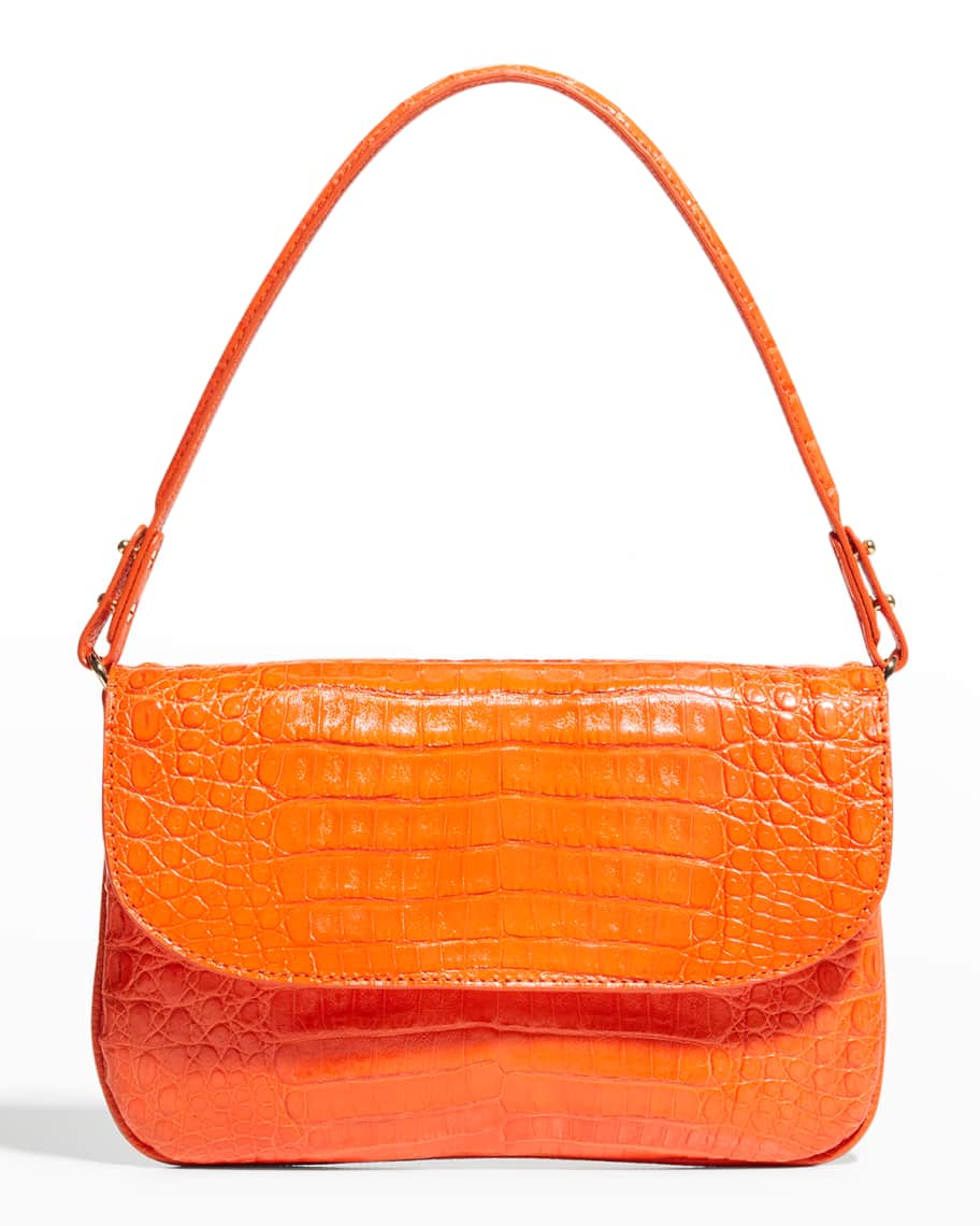 Maria Oliver Luisa Crocodile Shoulder Bag | Neiman Marcus