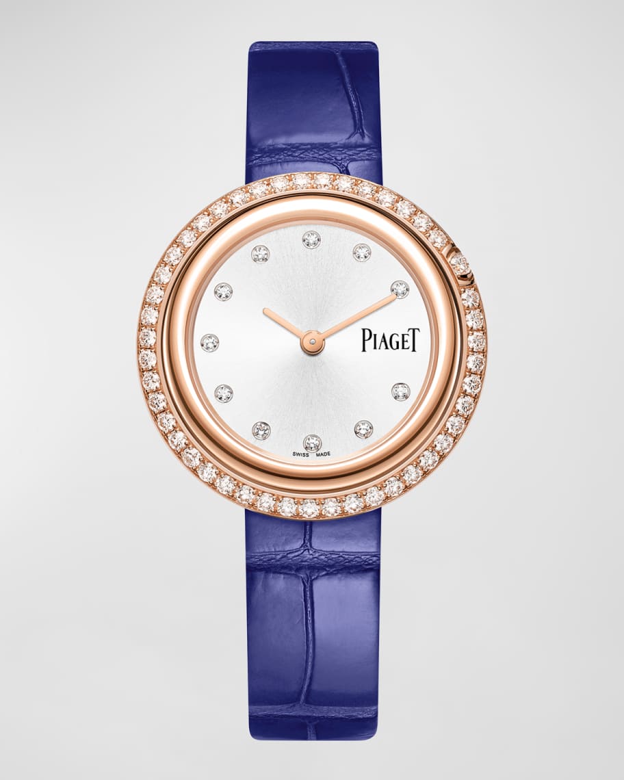 PIAGET Possession 34mm 18K Rose Gold Diamond Watch | Neiman Marcus