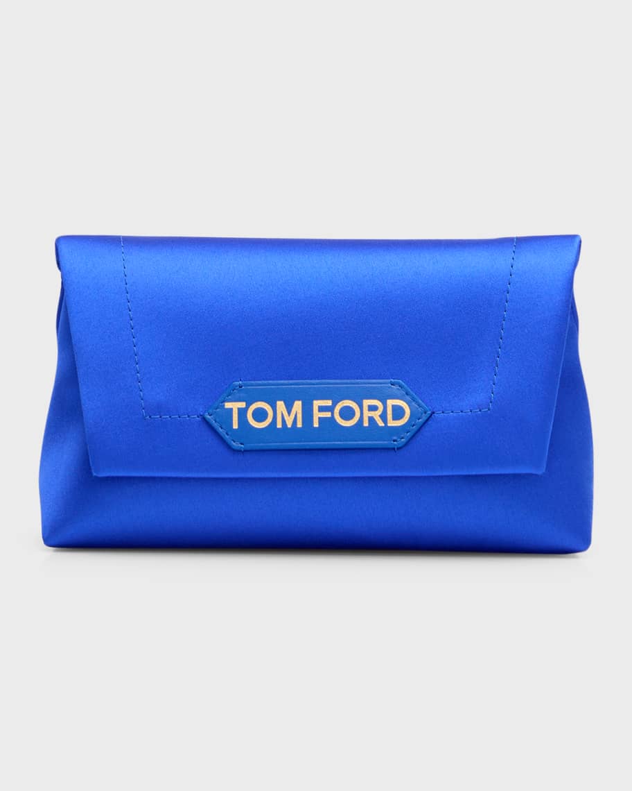 TOM FORD Label Mini Bag in Satin with Chain | Neiman Marcus