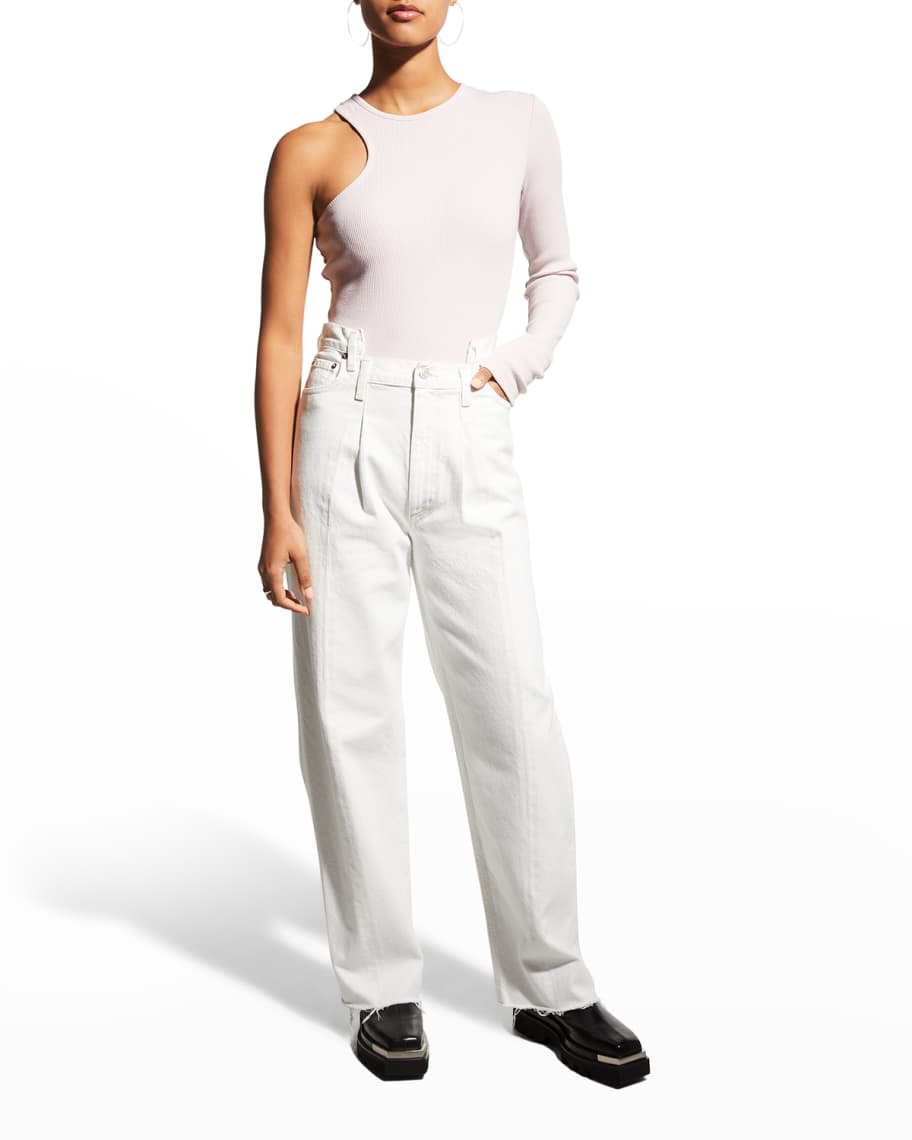 AGOLDE Bea Cutaway Bodysuit | Neiman Marcus