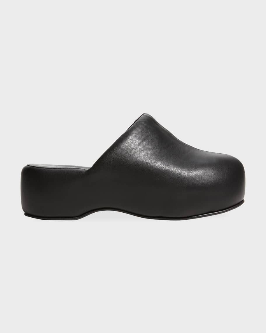 SIMONMILLER Bubble Vegan Leather Slide Clogs | Neiman Marcus