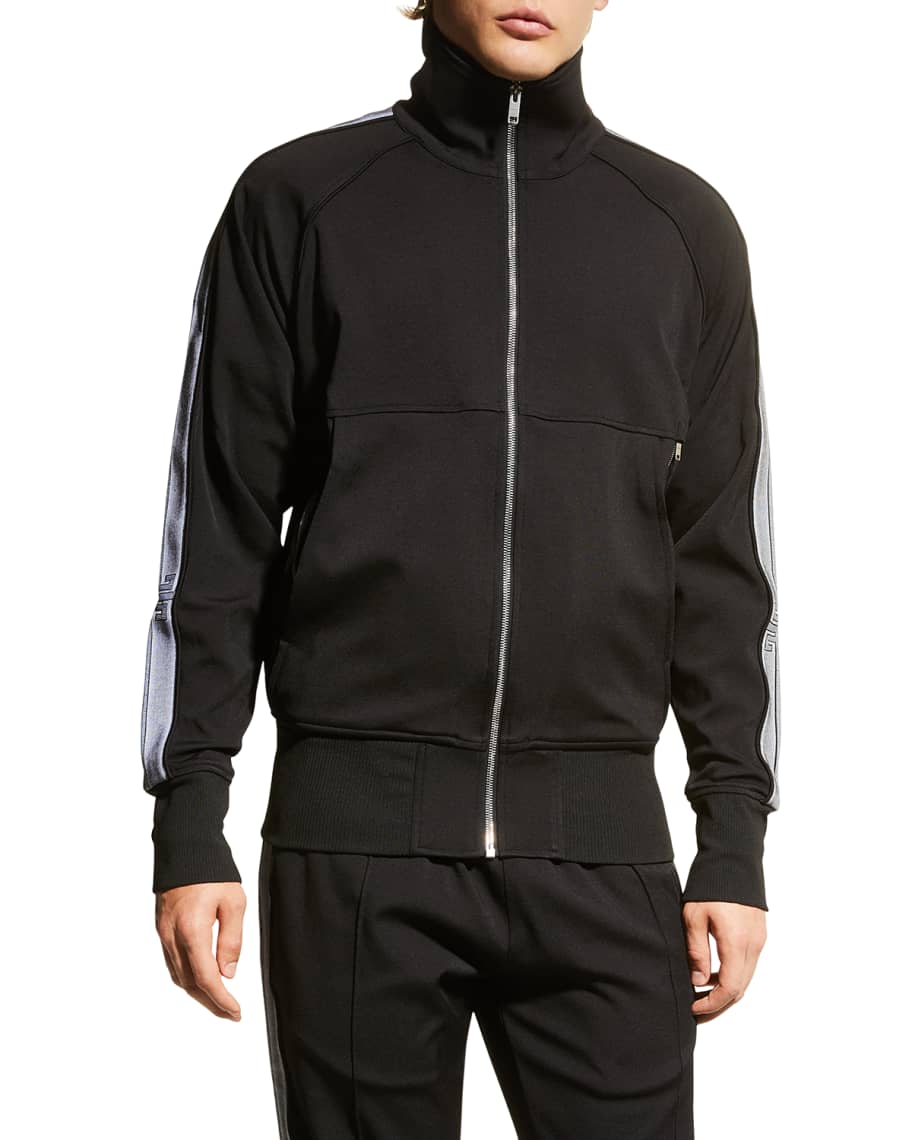 Givenchy Men's Logo-Tape Track Jacket | Neiman Marcus