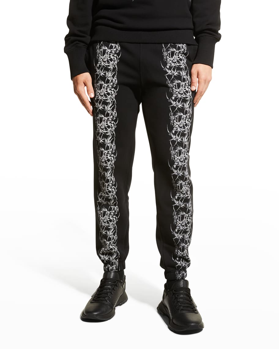 Givenchy Men's Slim Fit Barbed Wire Print Sweatpants | Neiman Marcus
